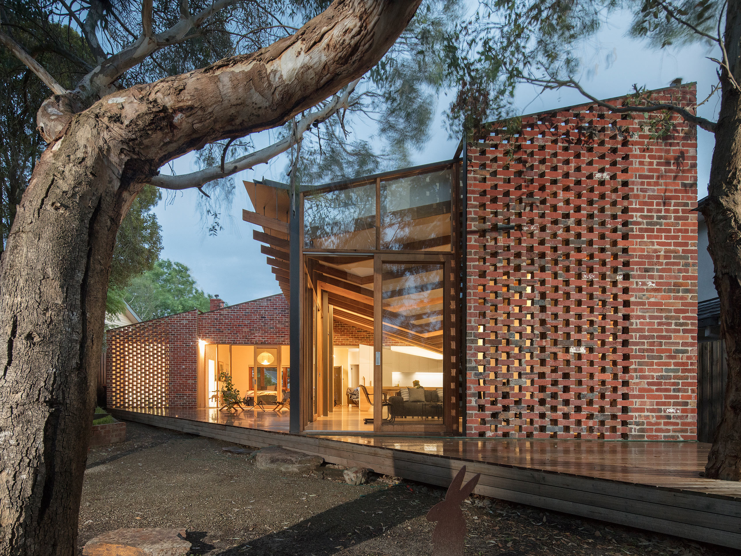 Stunning Melbourne home is a celebration of brick and timber ...
