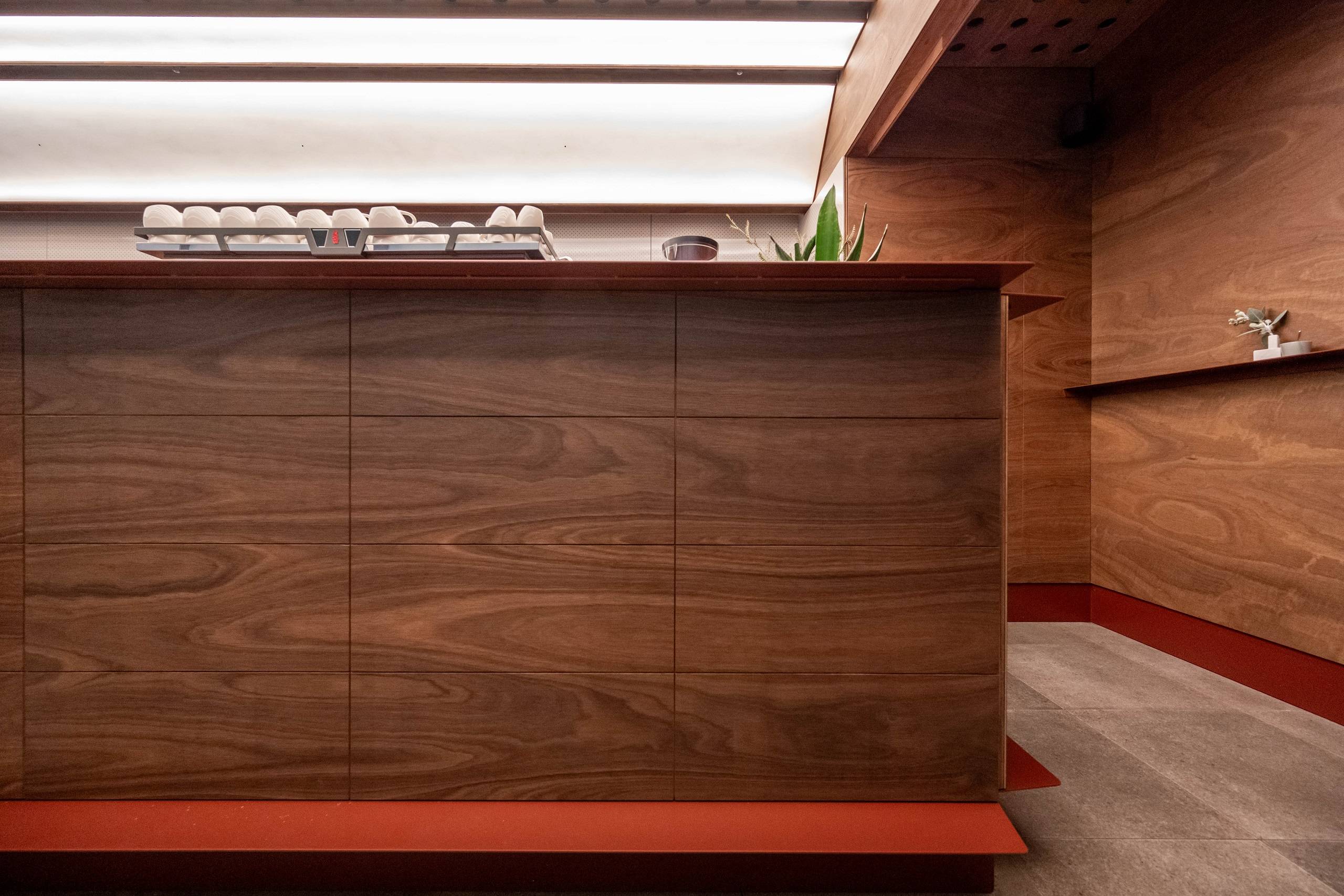 ArmourPanel Spotted Gum specified for Palace Coffee fitout ...