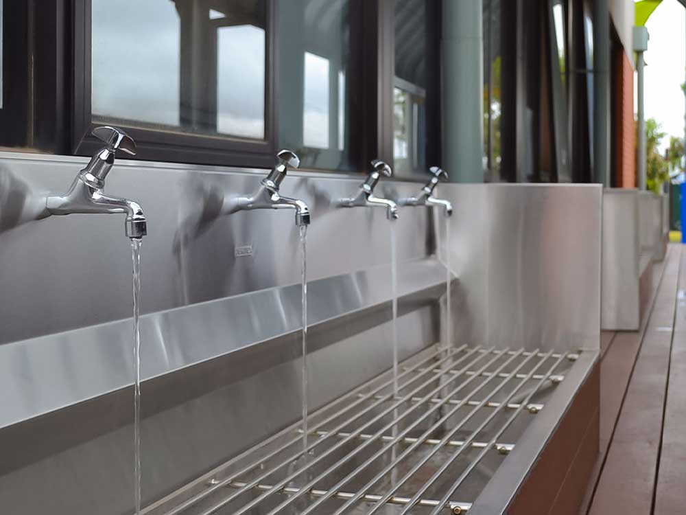 Britex Wudu foot wash troughs installed at Melton South college ...