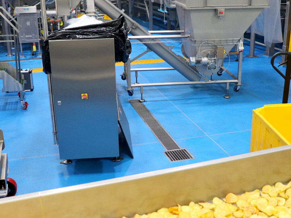Allproof drainage system ensures food safety and hygiene at potato chip ...