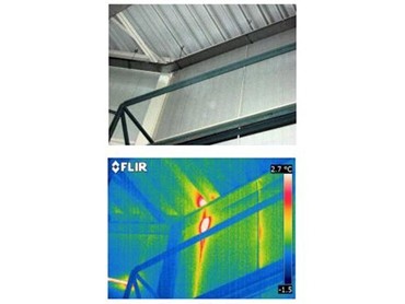 Commercial freezer insulation checked with FLIR thermal imaging camera ...