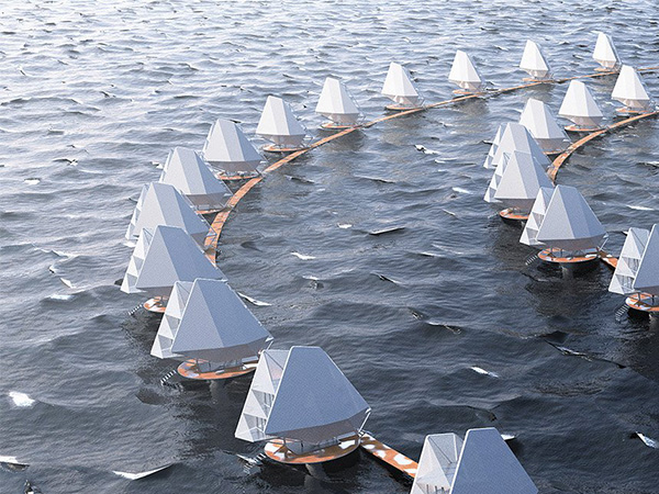 Dada envisions modular floating dwelling units for coastal communities ...