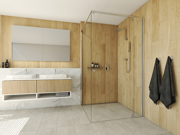 Ultimate Sill-less pivot clamp shower screens | Architecture & Design