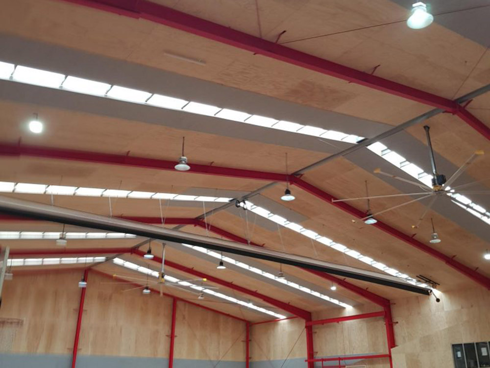 Au.diQuiet panels reduce reverberation at Hampton Park basketball ...