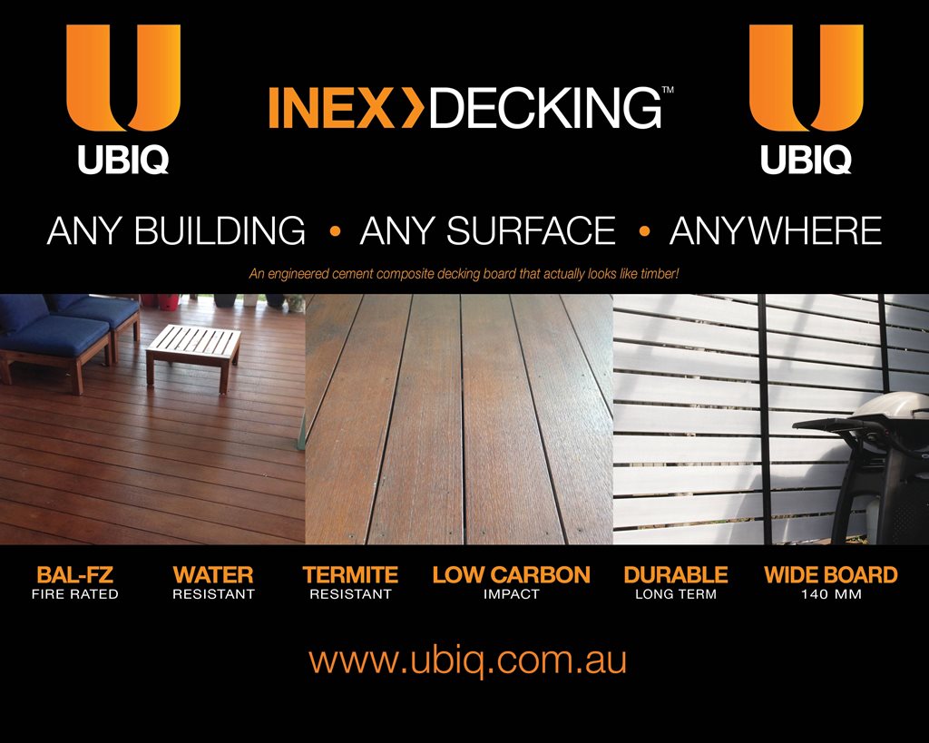 UBIQ Light-weight INEX>BOARDS , an alternative to fibre cement and ...