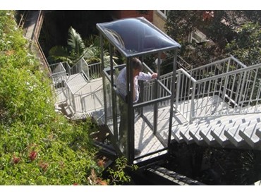 Inclinator single rail lifts from P.R. King & Sons | Architecture & Design