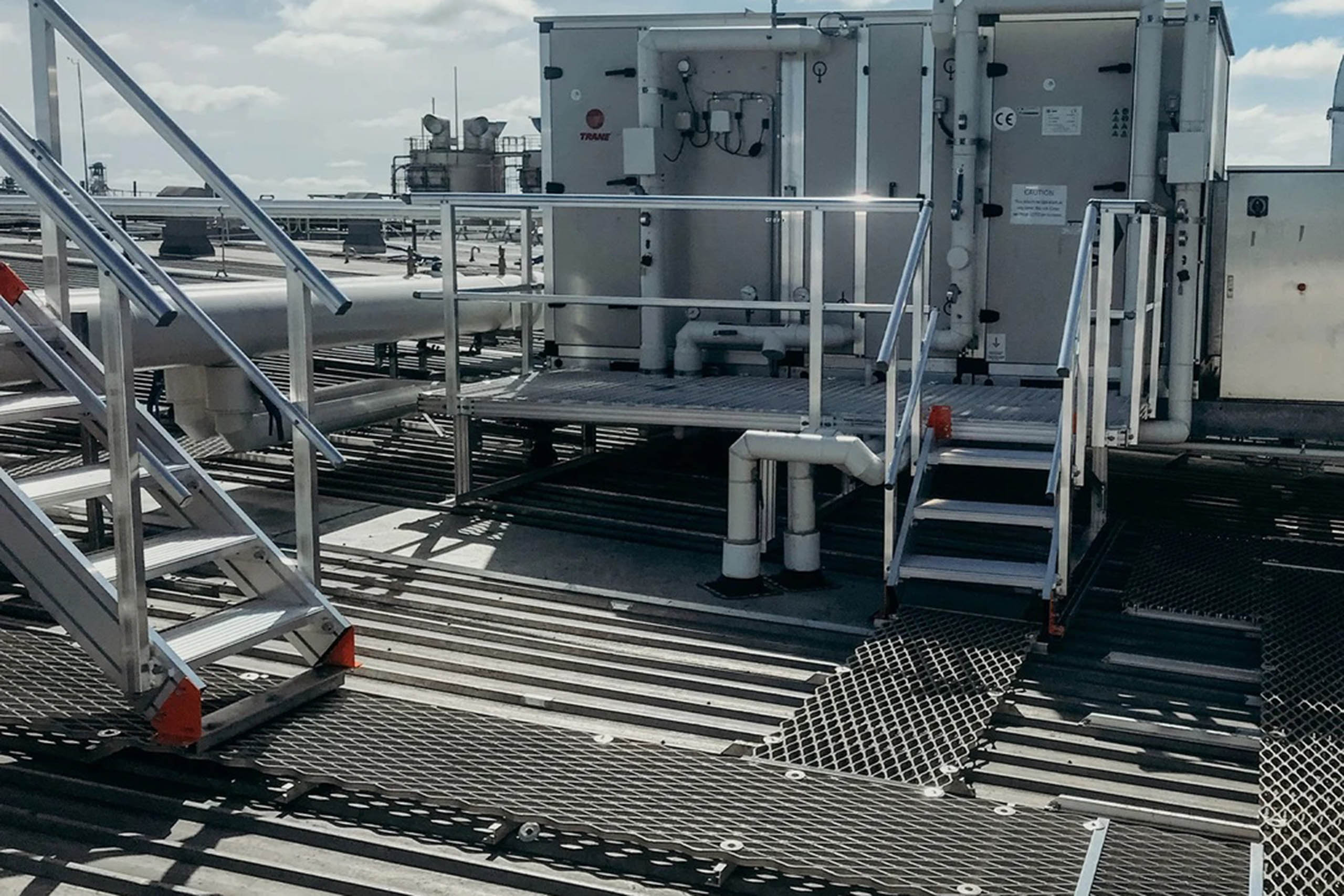 Kattsafe crossovers and platforms allow maintenance crews to access ...