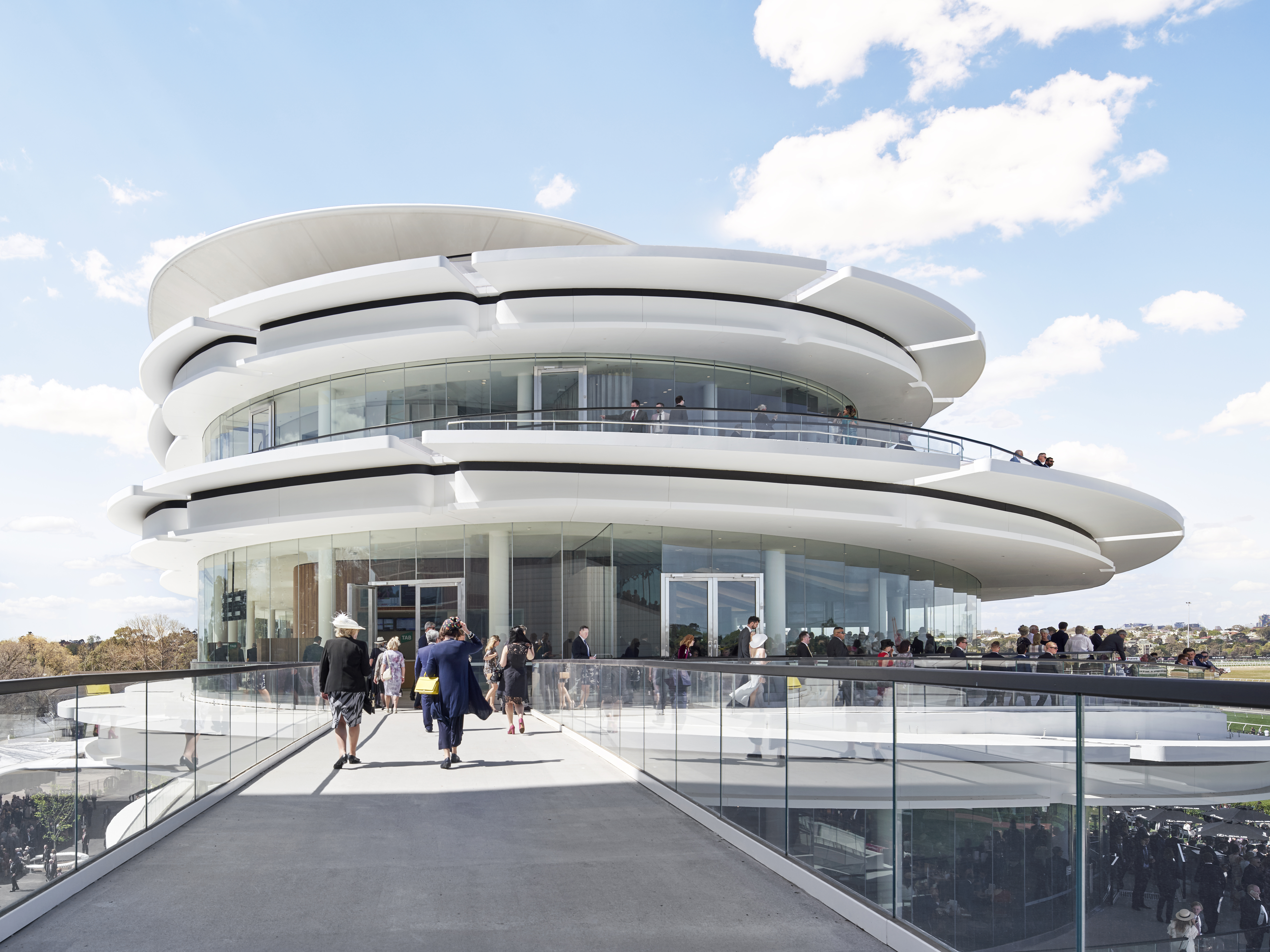 The stunning curvilinear structure inspired by Flemington Racecourse ...