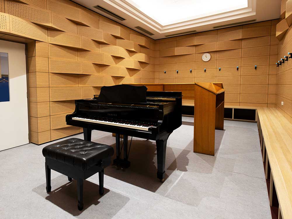 Custom sawtooth walls with Supacoustic and Supaline create unique 3D ...