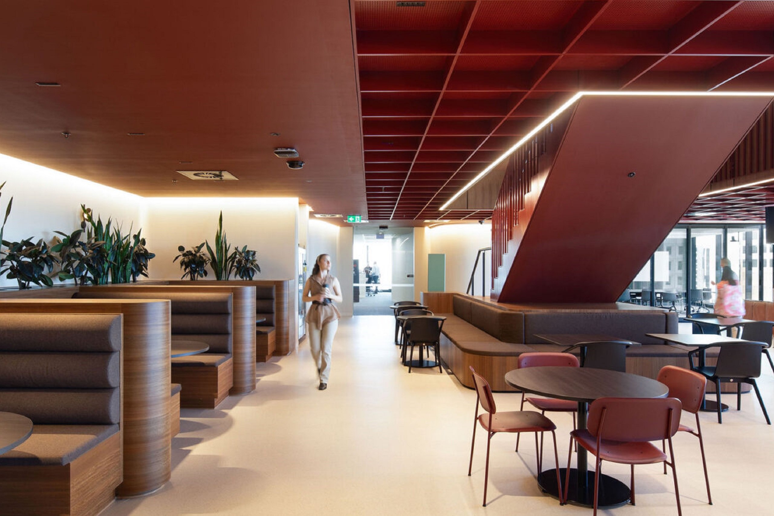 Atkar's acoustic feature ceilings enhance bold design aesthetic at NAB ...