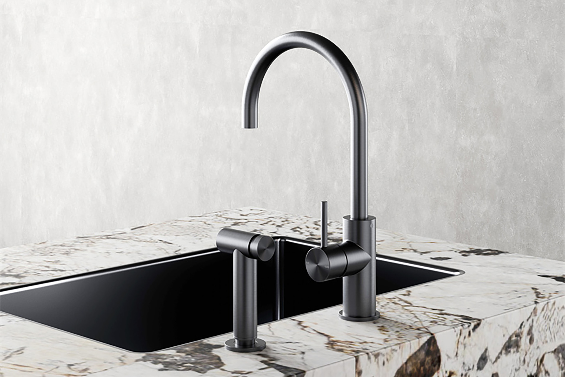 The Zen SS316L Kitchen Mixer with Hand Spray | Architecture & Design