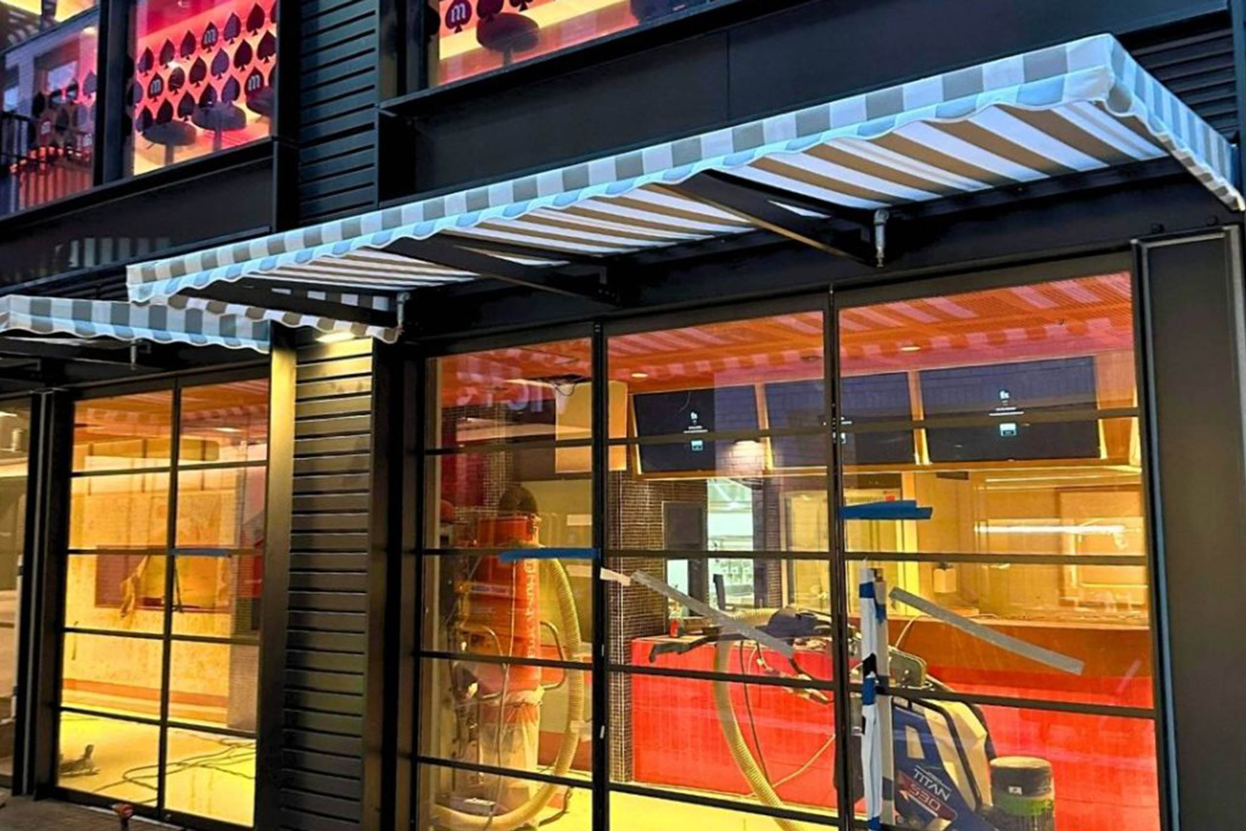 Canopy awnings add visual appeal and function to Victoria Cross Metro’s ...