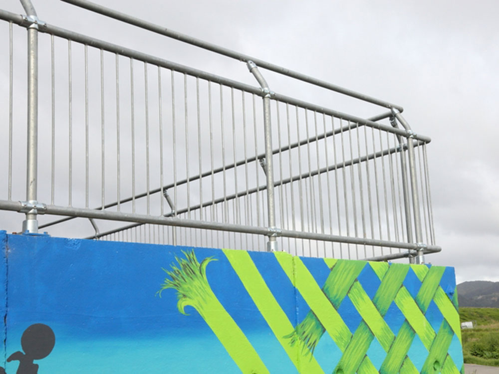 Bikesafe bikeway barriers assure rider safety and fall protection at ...
