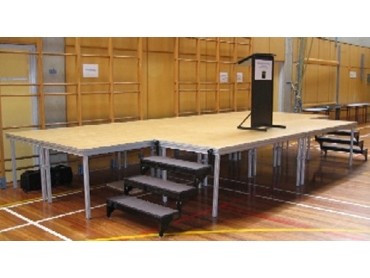 Portable staging modules for school, studio and theatre, from STE ...