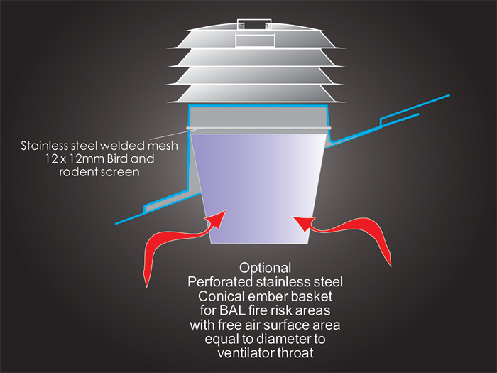BAL fire ember screen for high fire risk areas | Architecture & Design