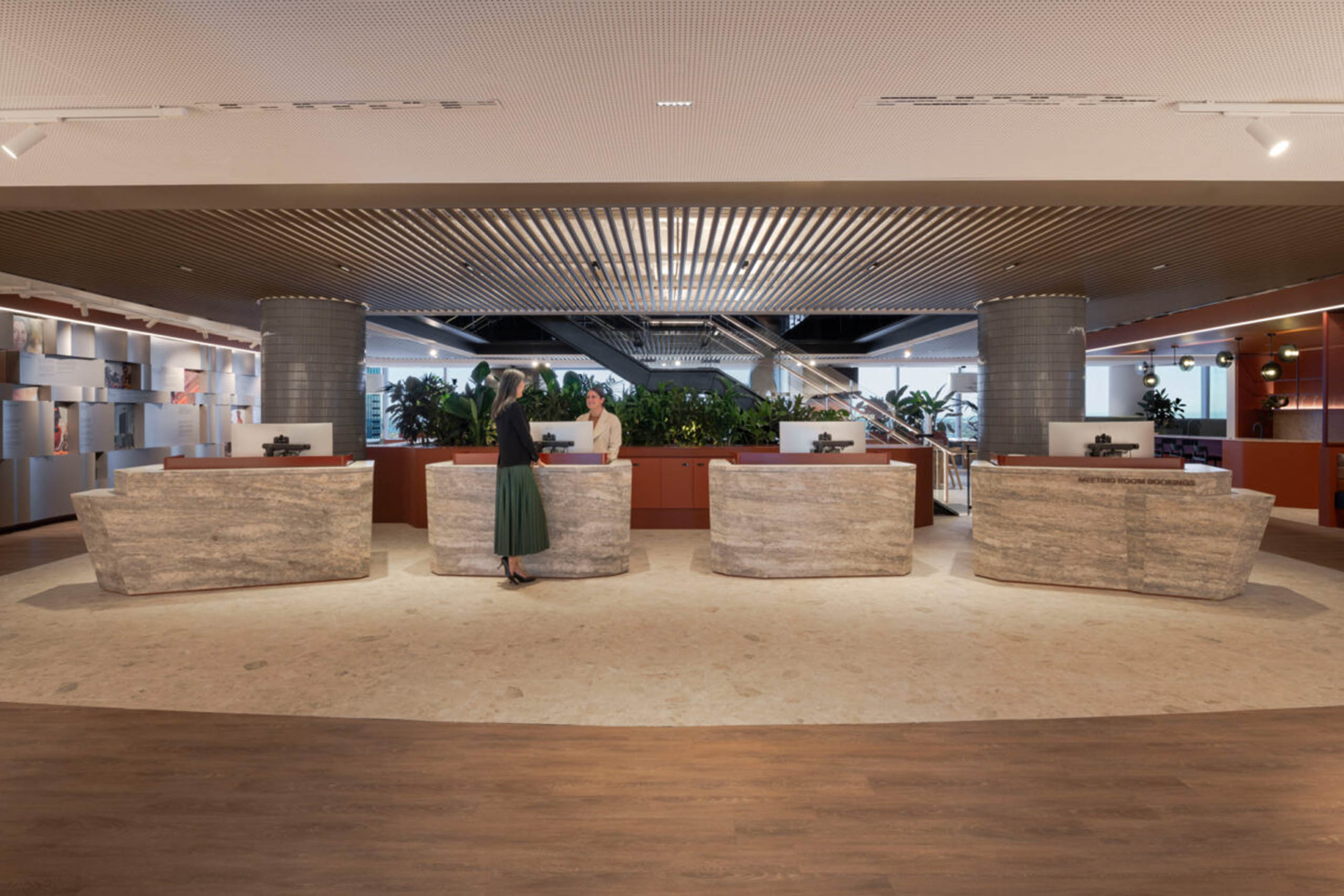 SAS 750 Tubeline architectural ceilings deliver aesthetic and acoustic ...