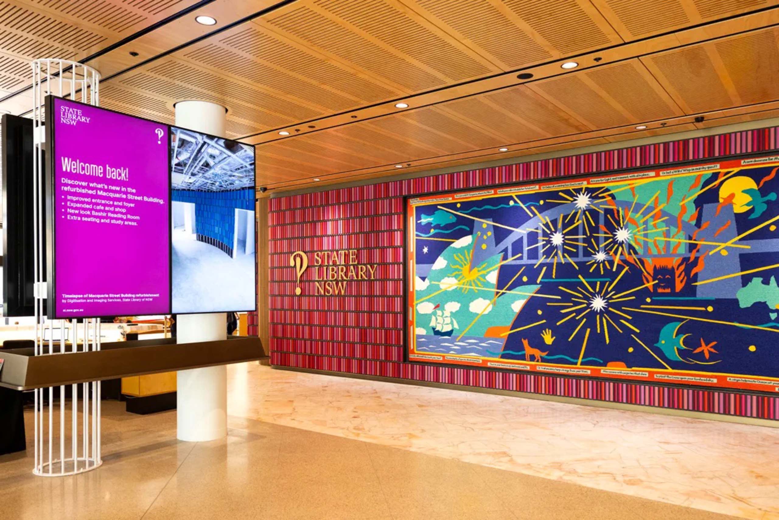 Curving and colourful design delivered with SUPASLAT for NSW State ...