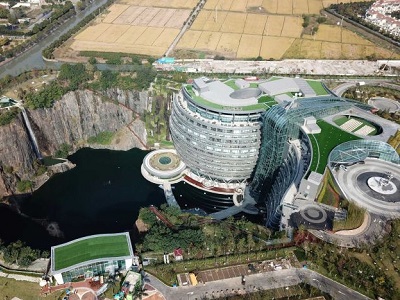 'Ground-scraper' built in former quarry opens in Shanghai ...