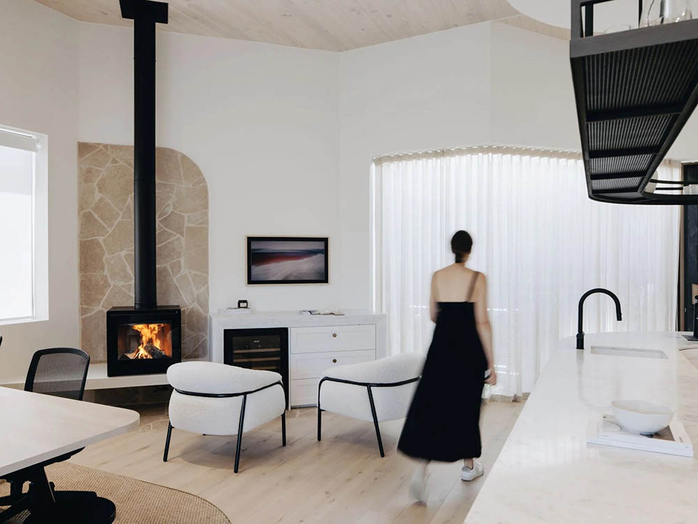 Escea wood fireplace sets the tone for design studio transformation in ...