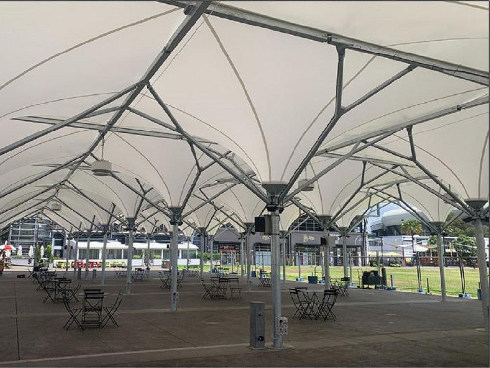 Outdoor event space at Entertainment Quarter revitalised with new shade ...
