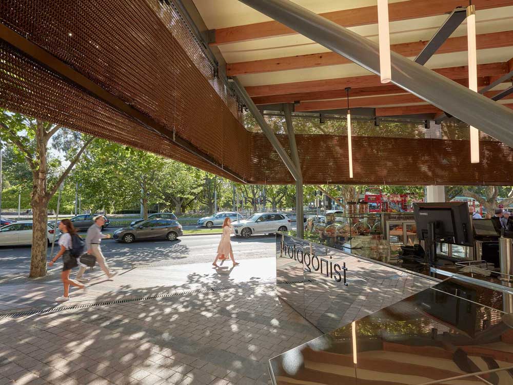Iconic Melbourne cafe gets unique identity with theatre inspired mesh ...