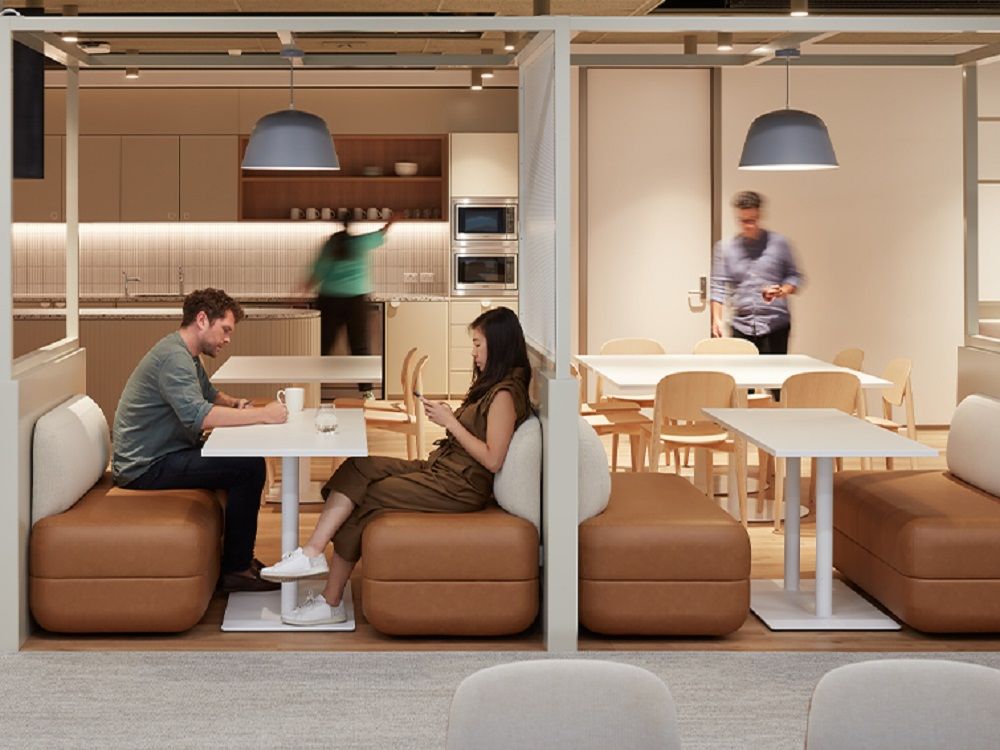 Contemporary collaborative workspaces created with Zenith's furniture ...