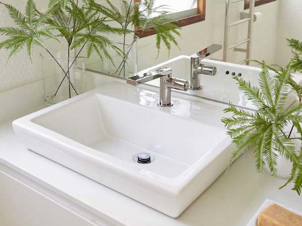 Titanium finish tapware for bathrooms to match timber, stone and ...