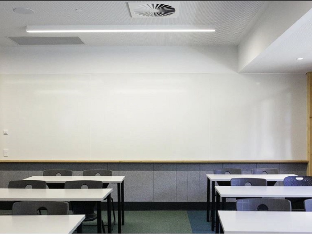 Bespoke acoustic panels and whiteboards installed throughout Xavier ...