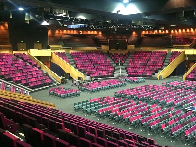 Brisbane Convention Centre seating upholstery in 3 custom colours ...