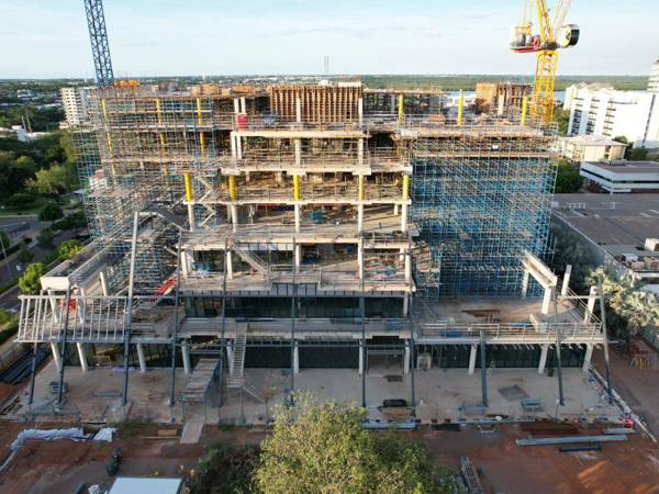 Drone shot gives look at new CDU structure | Architecture & Design