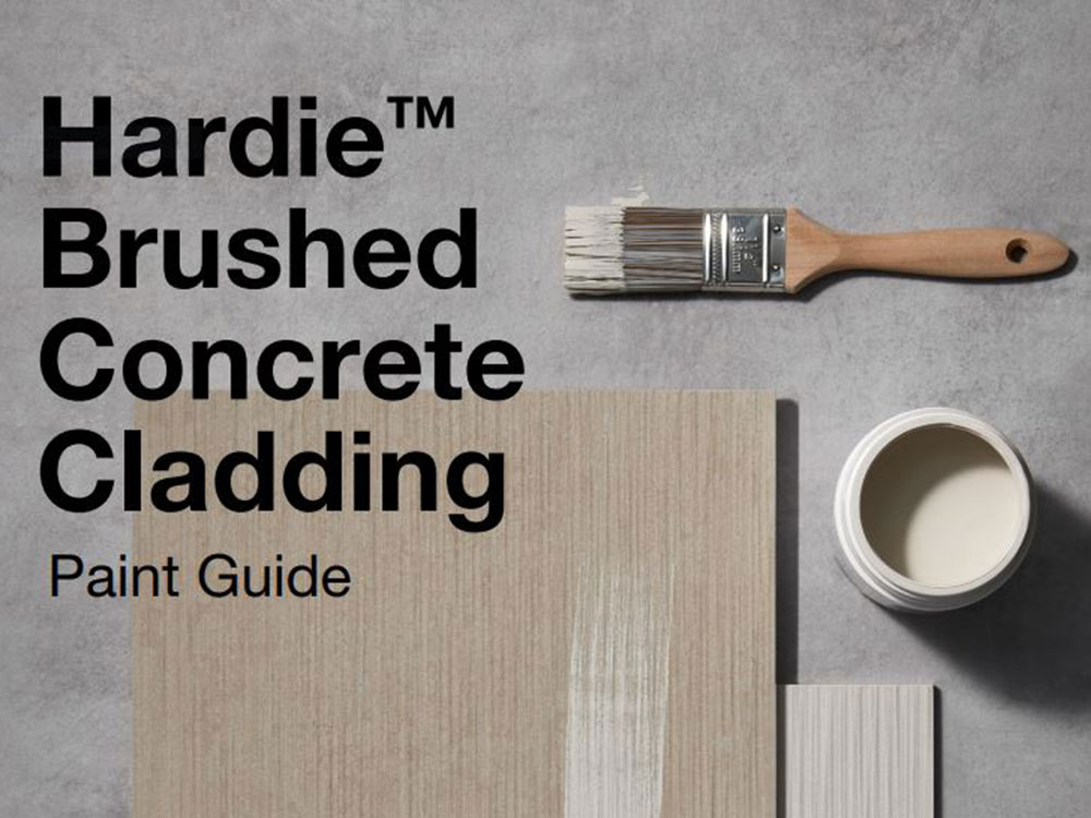 Hardie Brushed Concrete Cladding Paint Guide | Architecture & Design