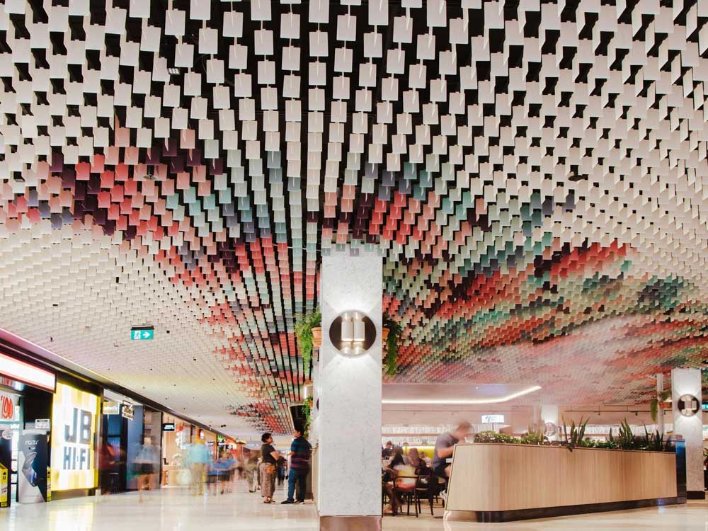 Durlum’s LIVA open cell ceiling adds vibrant look to iconic Sydney ...