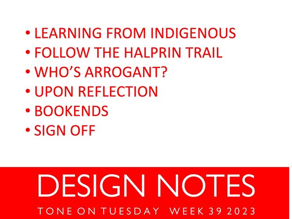 Design notes for week 39/2023 from Tone on Tuesday | Architecture & Design